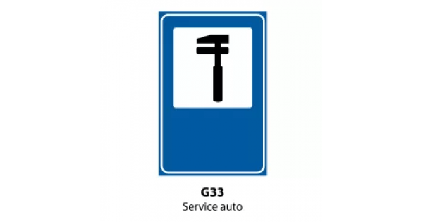 Service auto, Indicator rutier | Semn de circulatie